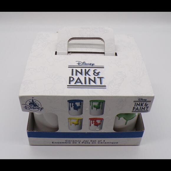 Disney | Dining | Disney Ink Paint Ceramic Jar Set | Poshmark